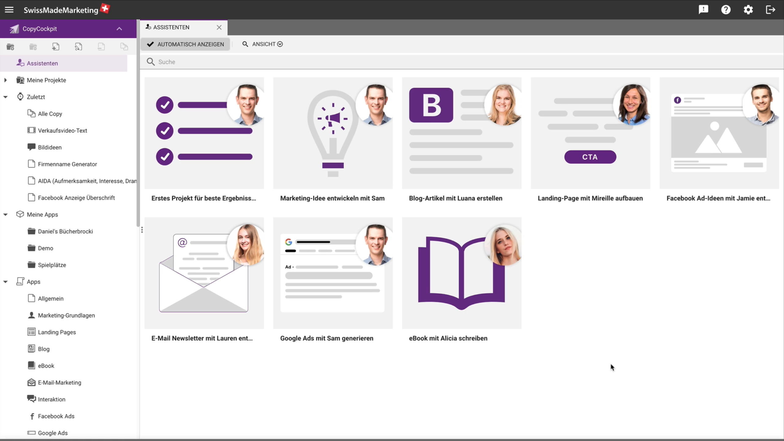 Assistenten - CopyCockpit